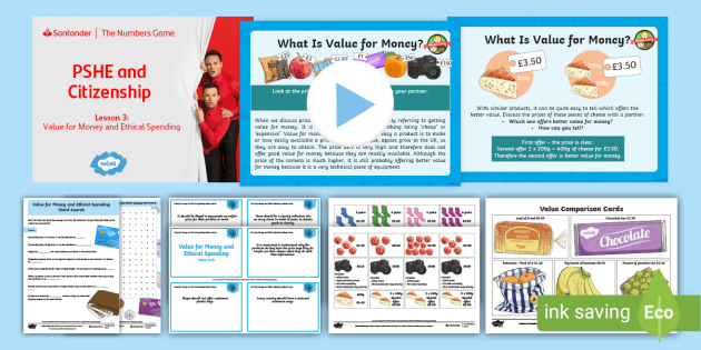 FREE! - PSHE and Citizenship UKS2 Money Matters Lesson 3: Value for ...
