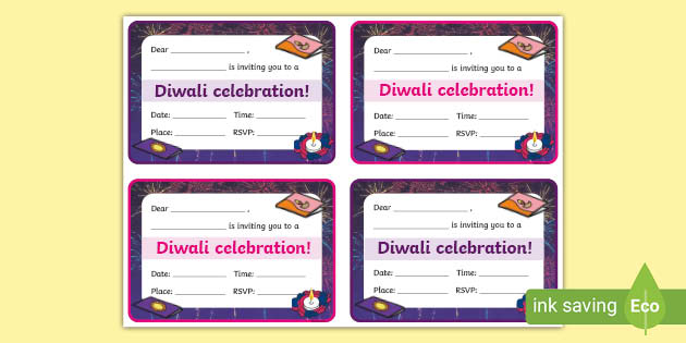 Diwali Invitation