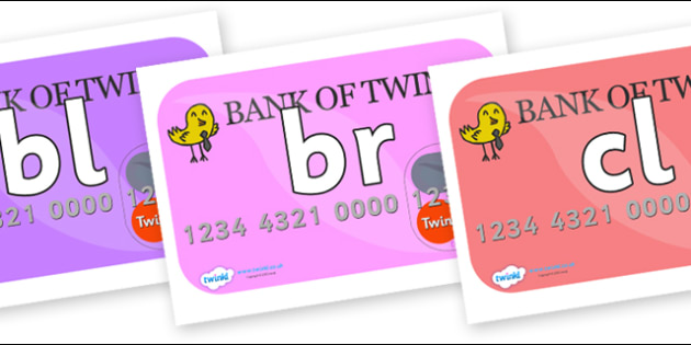 Initial Letter Blends On Debit Cards teacher Made initial-letter-blends-on-debit-cards-teacher-made