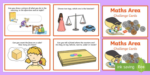 Maths Area Challenge Cards - Math Task Cards - KS1