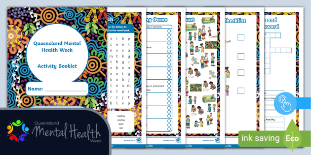 FREE! - Queensland Mental Health Week: Interactive Activity Booklet K-2