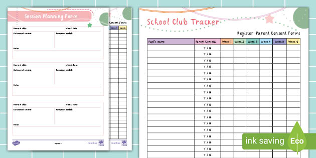 School Club Tracker | Twinkl Busy Bees (teacher made)