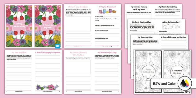 Mother's Day Tribute to My Mom Book (Teacher-Made)