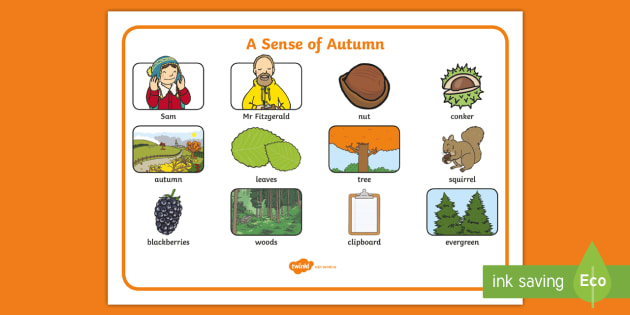 Autumn Word Mats | twinkl.com.au