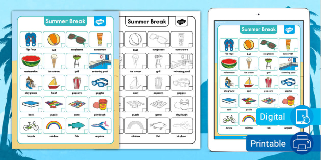 Summer Scavenger Hunt | Printable and Digital List | Twinkl