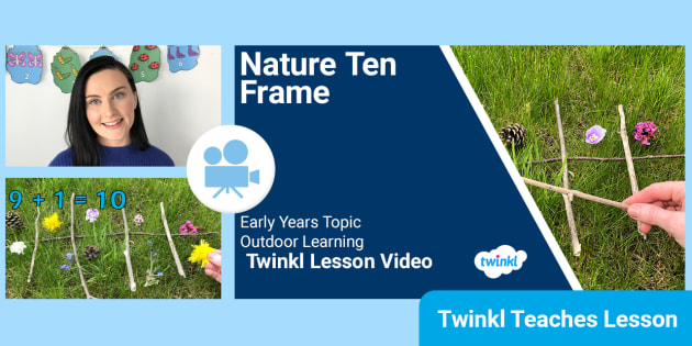 FREE! - Nature 10 Frame Video Lesson | EYFS Outdoor Learning