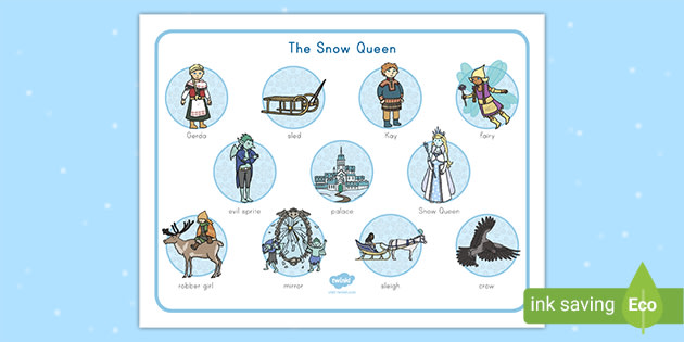 The Snow Queen Story Word Mat (teacher made)