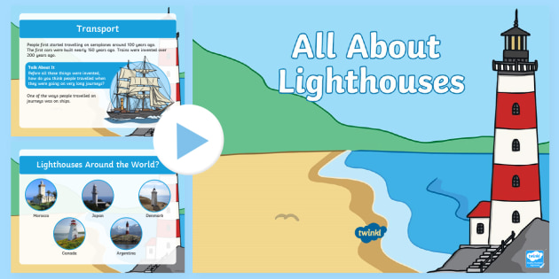 All About Lighthouses PowerPoint Presentation (teacher made)