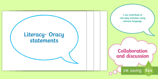 I Can.. Literacy Statements for Reception Display Cut-Outs