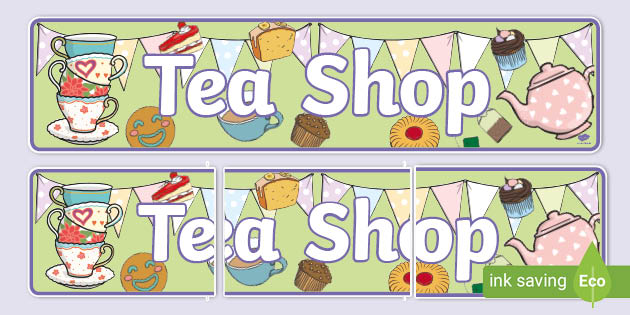 Tea Shop Role Play Banner-tea shop, role play, banner, tea shop role play