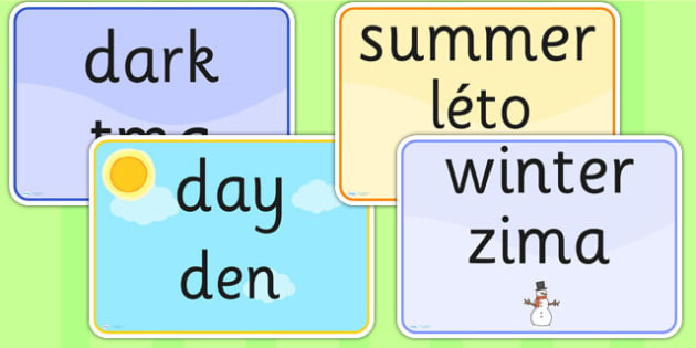 Seasons and Weather EAL Czech Version (teacher made)