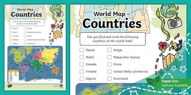 Geography Maps | twinkl.com.au