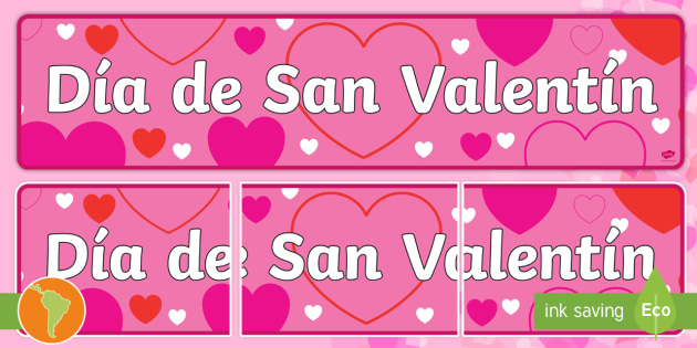 Banner: San Valentín (teacher made)
