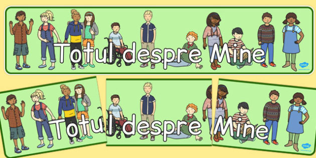 Totul despre mine - Banner (teacher made)