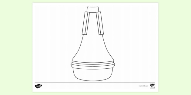 FREE! - Straight Mute Colouring Sheet | Colouring Sheet