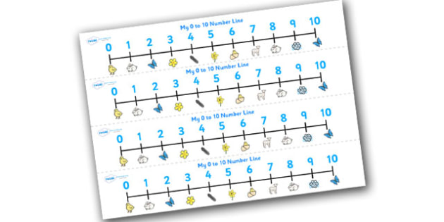 0-10 Number Line (Spring)