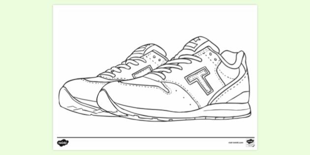 FREE! - Trainers Colouring Page | Colouring Sheets