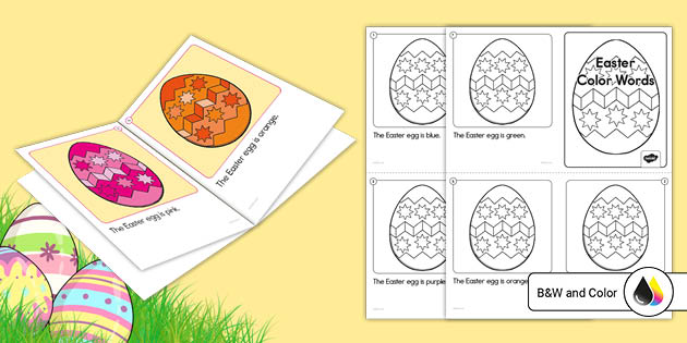 Easter Color Words Early Emergent Reader (teacher made)