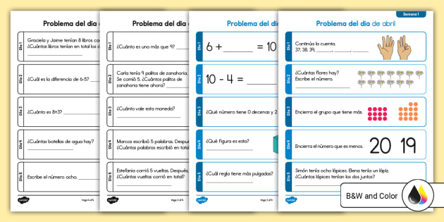 Math Problems of the Day | twinkl.com