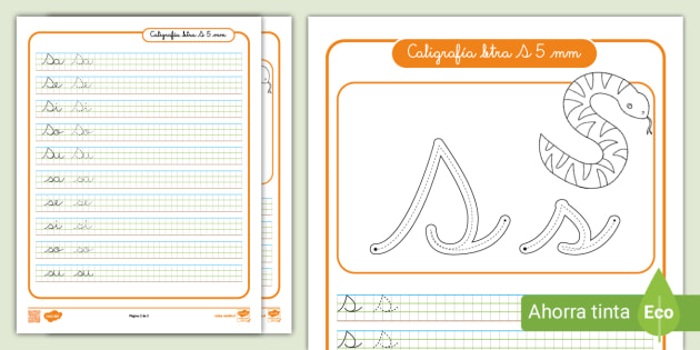 Hoja De Trabajo De La Letra S