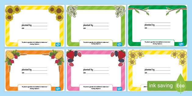 Planting Signs (Teacher-Made)