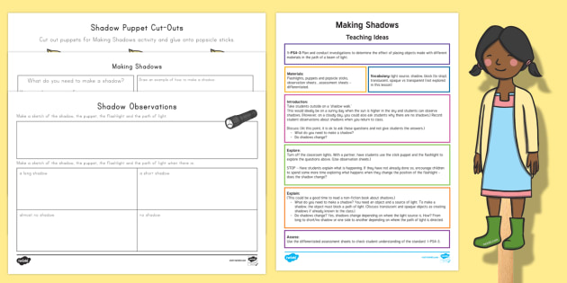 Making Shadows Lesson Teaching Pack (teacher made)