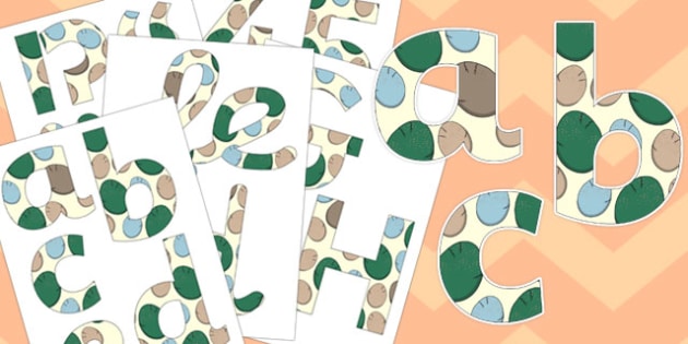 Dinosaur Egg Display Lettering