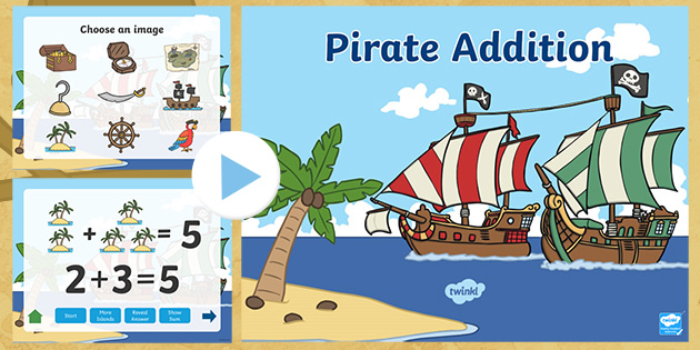 Pirate Themed Addition PowerPoint (teacher made)
