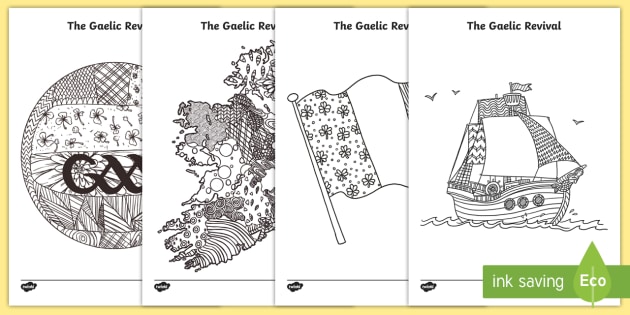 The Gaelic Revival Mindfulness Colouring Pages