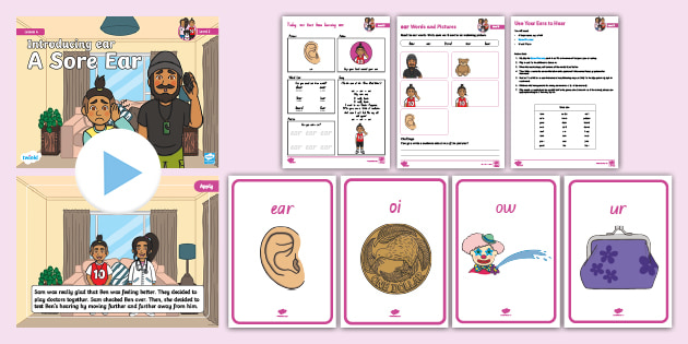 NZ Phonics: Level 3: Week 6: Lesson 4: 'ear' (teacher made)