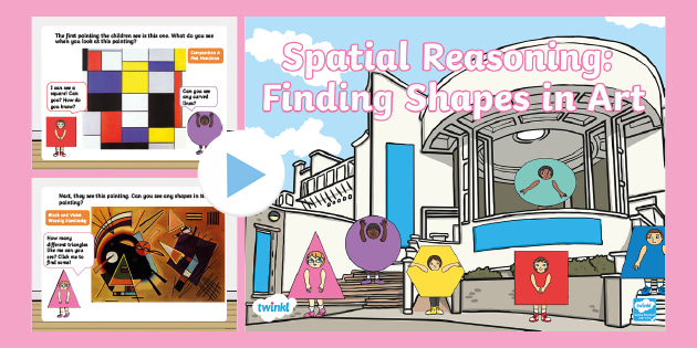 👉 Spatial Reasoning: Finding Shapes in Art PowerPoint