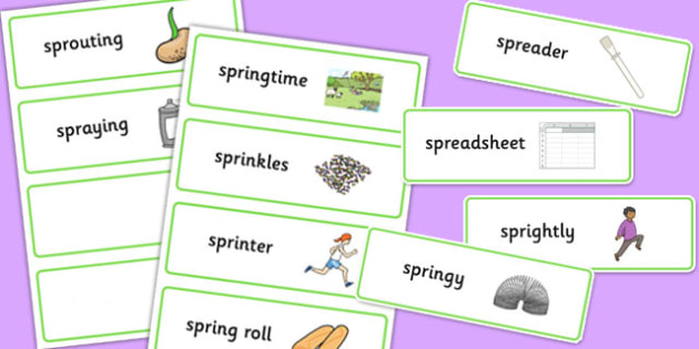 Two Syllable Spr Word Cards Teacher Made