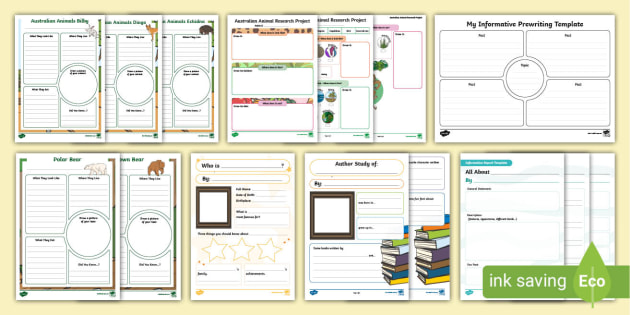 Project Report Writing Templates for F-2 - Primary Resources