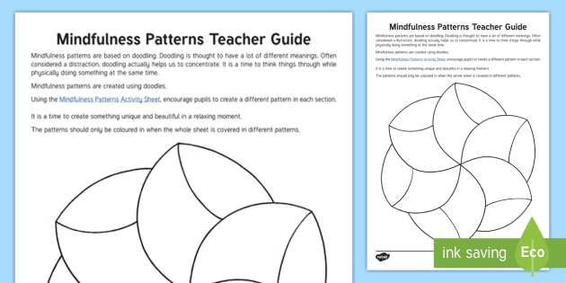 Mindfulness Patterns Teacher Guide (teacher made)