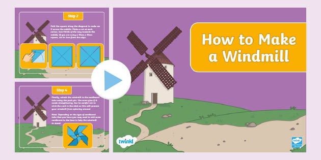 How to Make a Windmill PowerPoint (teacher made)