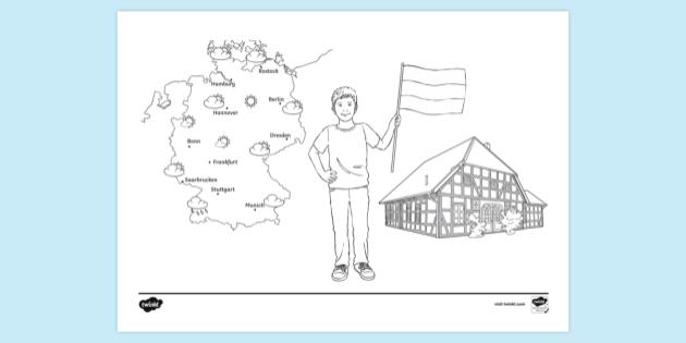 Germany Colouring Page | Colouring Sheets
