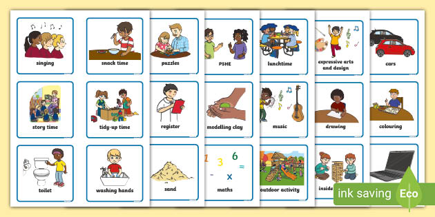 Visual Timetable for Early Year's Foundation Stage