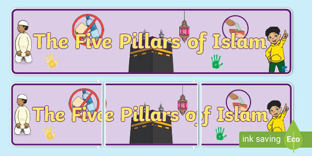 The Five Pillars of Islam Display Banner (teacher made)