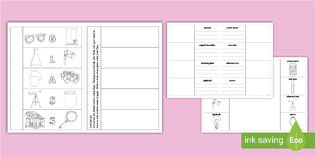 Glass Writing Flaps Worksheets | Twinkl (teacher made)