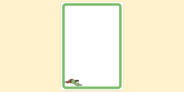 FREE! - Crawl like a Caterpillar Page Border | Page Borders | Twinkl