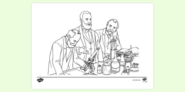 FREE! - Laboratory Scene Colouring Sheet | Colouring Sheets