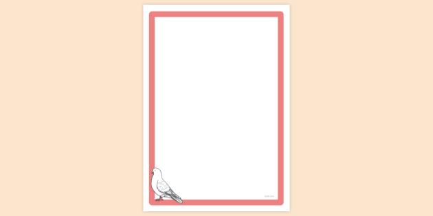 FREE! - White Pigeon Page Border (teacher made)