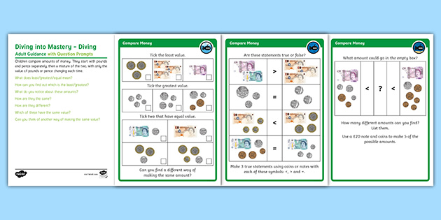 👉 White Rose Maths Compatible Year 2 Compare Money
