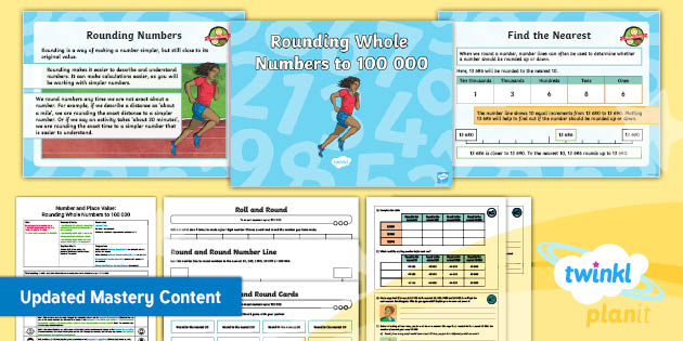 Year 5 Round Any Number PlanIt Maths Lesson 1 (teacher made)