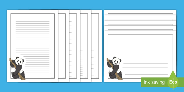 FREE! - Panda Landscape Page Borders- Landscape Page Borders