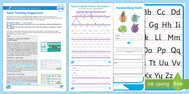 Pre-Key Stage Standards English Writing Standard 5 Strand E and F Resource