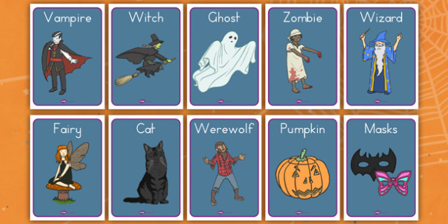 Halloween Fancy Dress Shop Role Play Posters