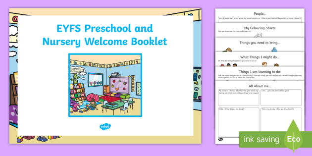 Nursery/Pre-School Welcome Pack - Starting School Welcome Pack