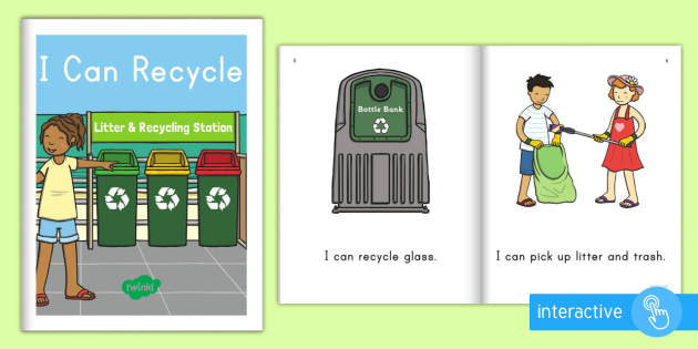 * NEW * Recycling Emergent Reader eBook - earth day, early childhood