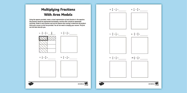 Area Model Multiplication Worksheets 3 Nbt 2 And 4 Nbt 5 By Monica 